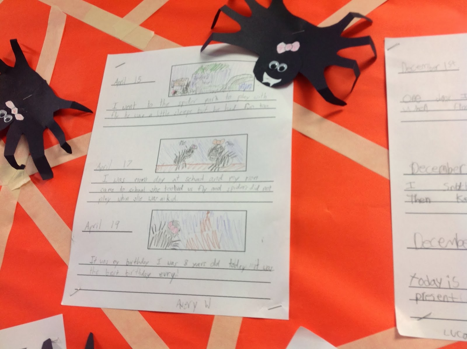 Mrs. MeGown's Second Grade Safari: Diary of a Spider Journal Entries